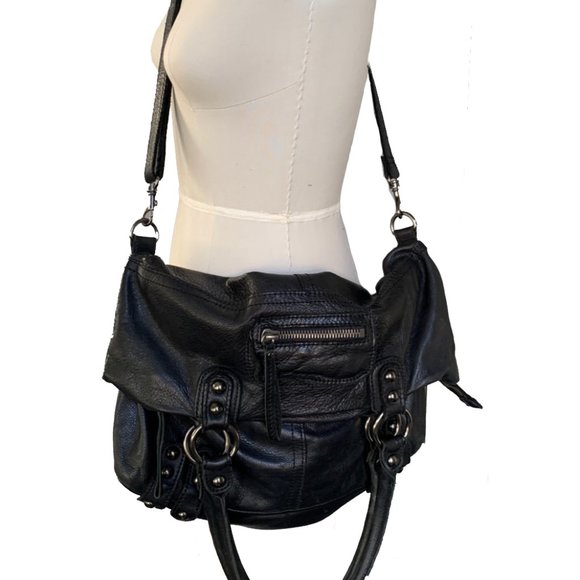 Linea Pelle | Bags | Linea Pelle Black Dylan Foldover Tote | Poshmark